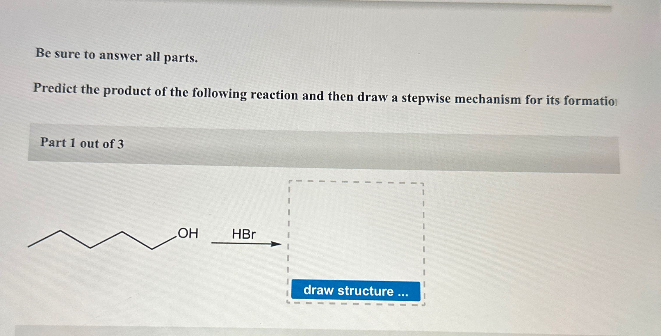 Solved Be sure to answer all parts.Predict the product of | Chegg.com