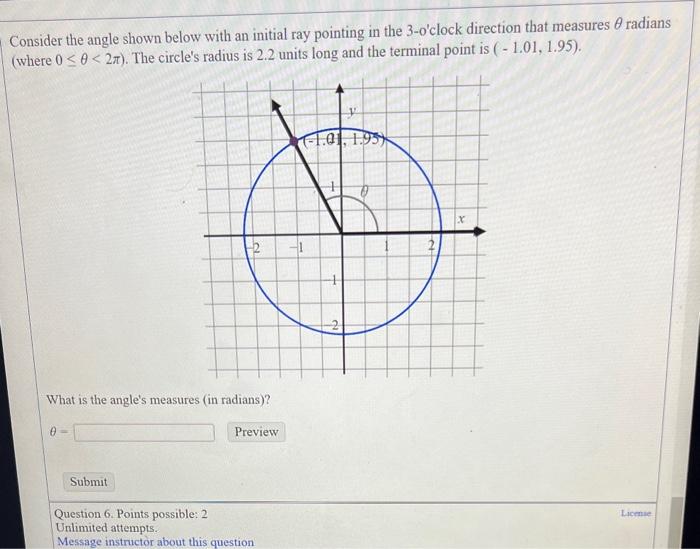 Solved Consider the angle shown below with an initial ray | Chegg.com