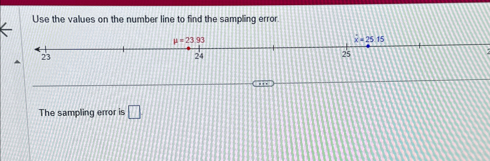 Solved Use the values on the number line to find the | Chegg.com