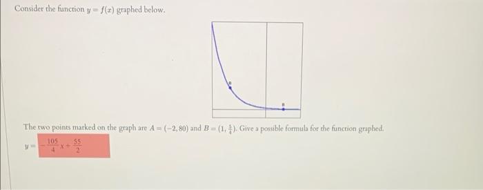 Solved Consider the function y = f(x) graphed below. The two | Chegg.com