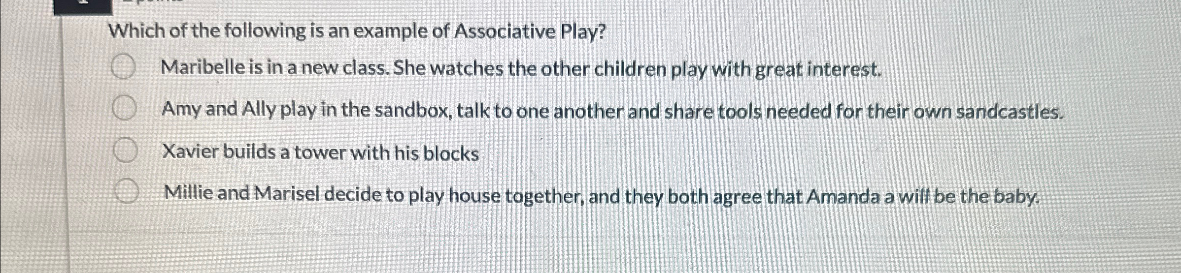 Solved Which of the following is an example of Associative | Chegg.com