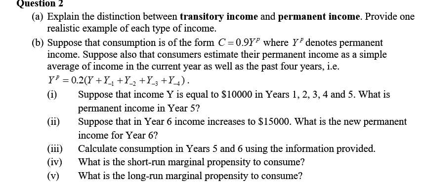 Solved Question 2(a) ﻿ Explain the distinction between | Chegg.com