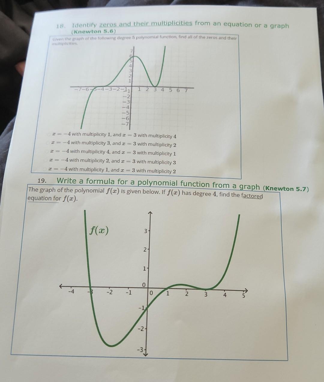 Solved 7. Find the composition of functions (From Knewton | Chegg.com