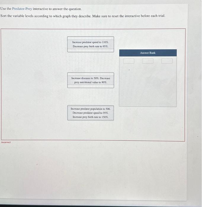 Use the Predator-Prey interactive to answer the | Chegg.com