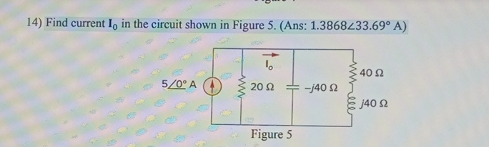 Solved Find current I0 ﻿in the circuit shown in Figure | Chegg.com