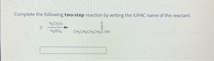 Solved Complete the following one-step reaction by writing | Chegg.com