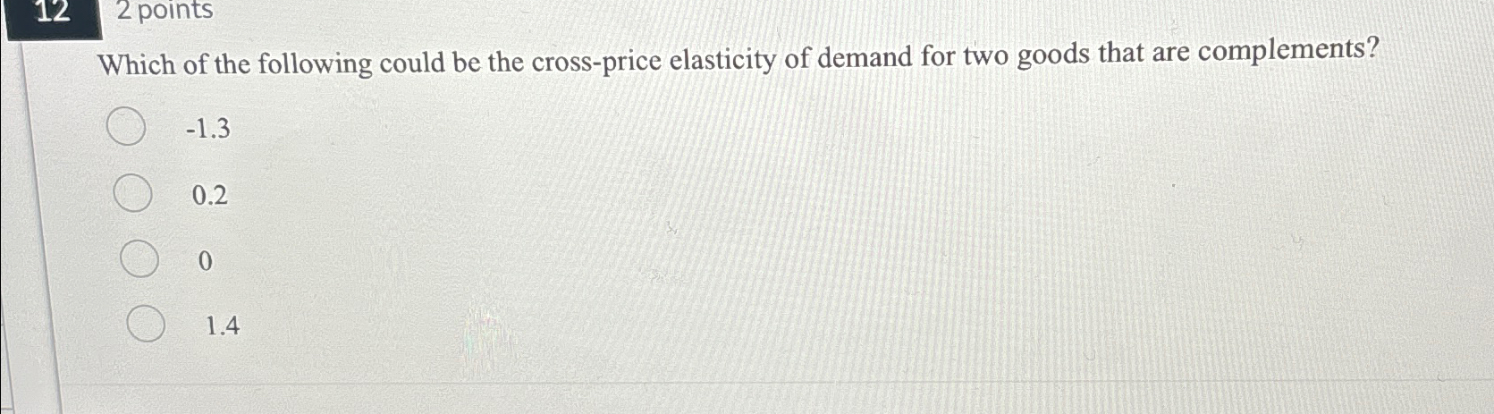 Solved 12 ﻿pointsWhich of the following could be the | Chegg.com