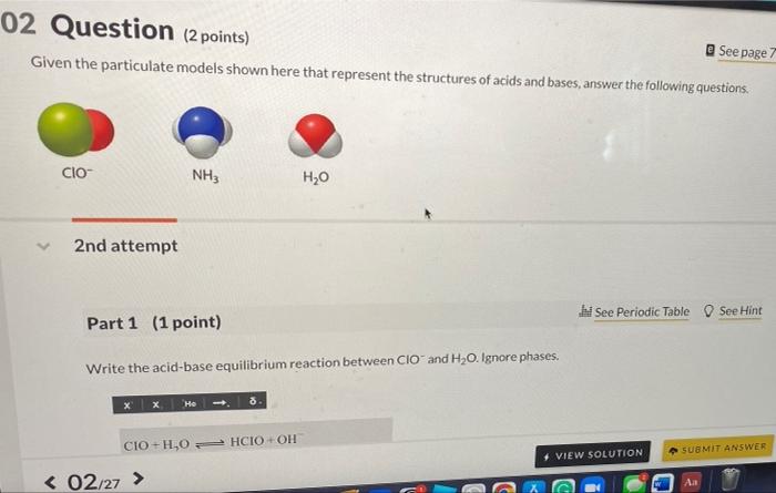 Solved 02 Question (2 points) See page 7 Given the | Chegg.com