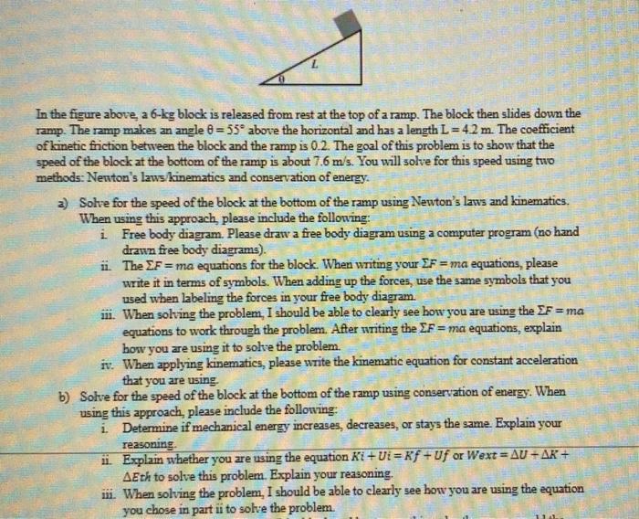 Solved solve using two methods if possible ( newtons laws/ | Chegg.com
