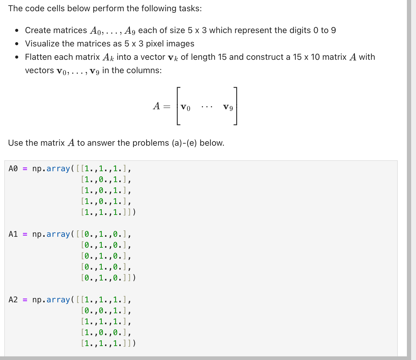 Solved The code cells below perform the following | Chegg.com