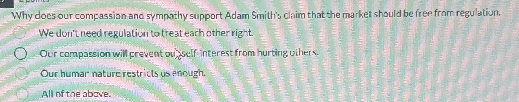 Solved Why does our compassion and sympathy support Adam | Chegg.com
