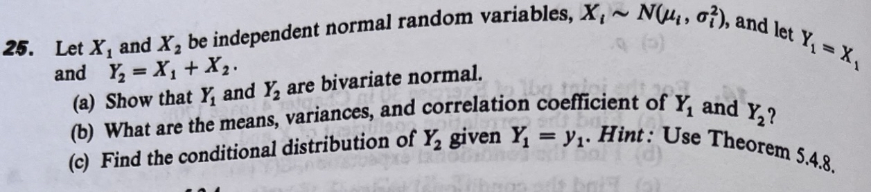 Solved Let x1 ﻿and x2 ﻿be independent normal random | Chegg.com