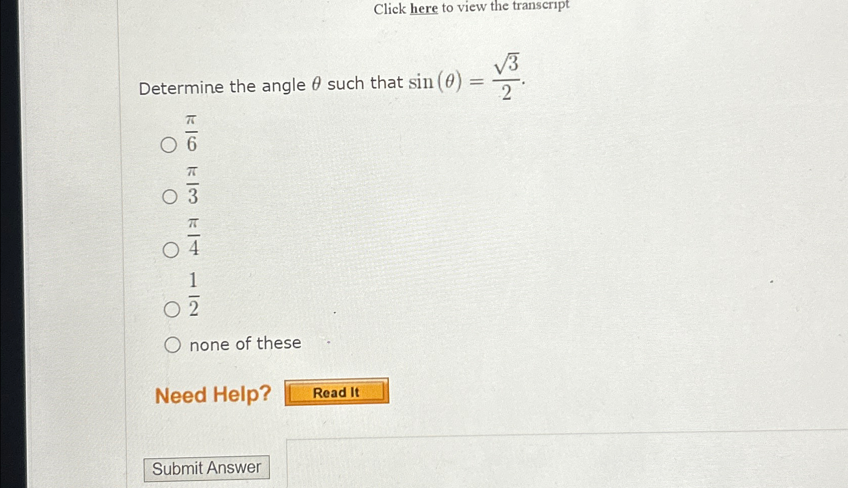 Solved Click here to view the transcriptDetermine the angle | Chegg.com