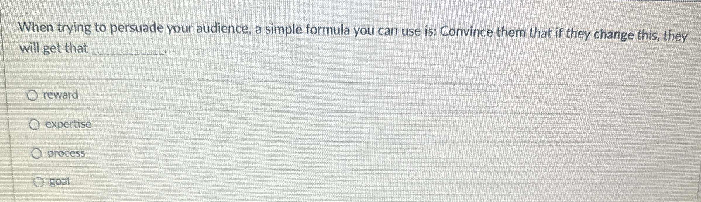 Solved When trying to persuade your audience, a simple | Chegg.com