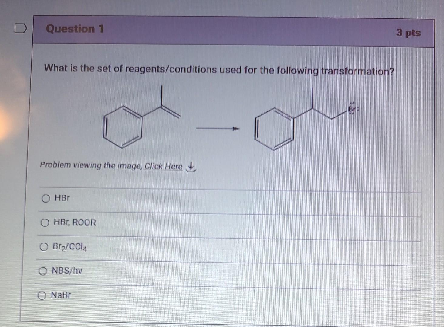 Solved What is the set of reagents/conditions used for the | Chegg.com