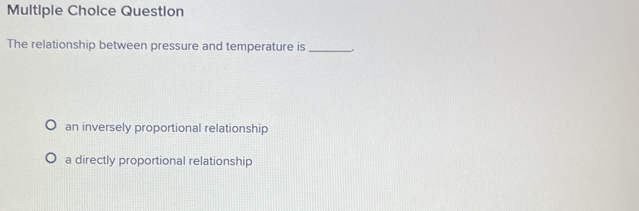 Multiple Cholce QuestlonThe relationship between | Chegg.com