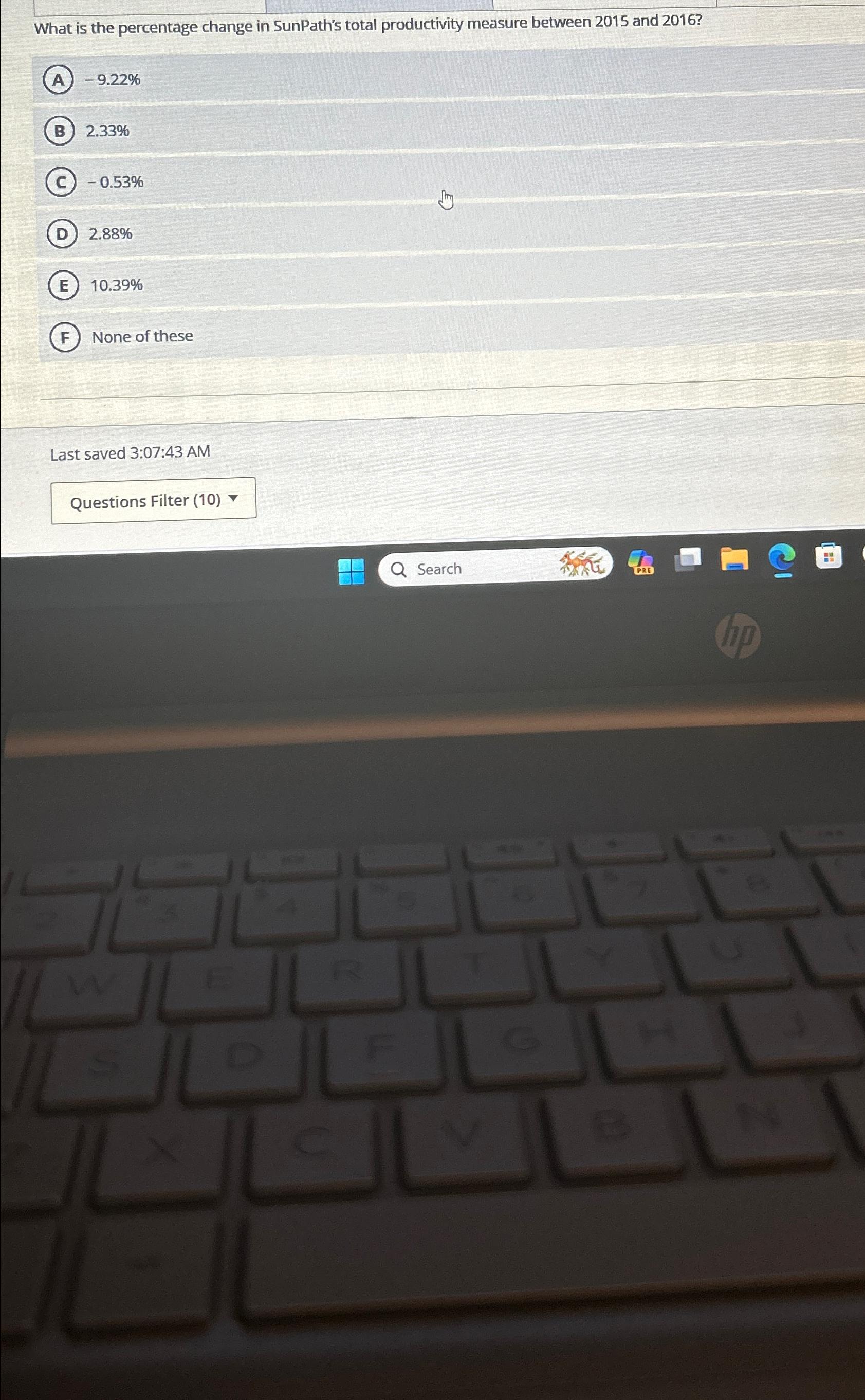 Solved What is the percentage change in SunPath's total | Chegg.com
