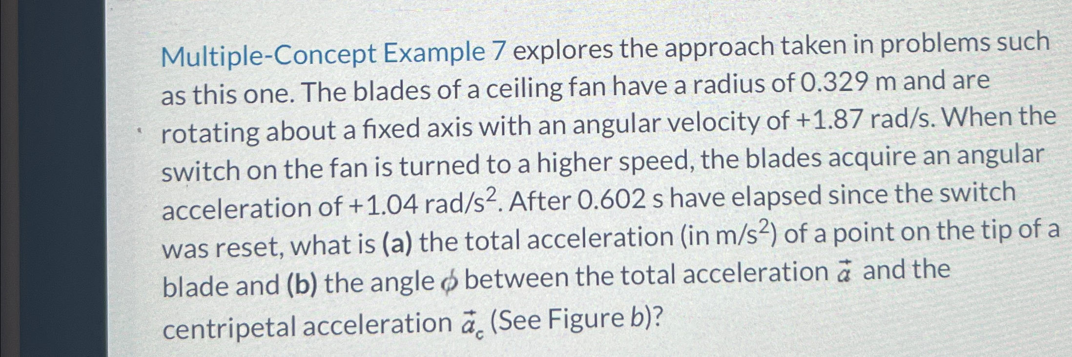 Solved Multiple-Concept Example 7 ﻿explores the approach | Chegg.com