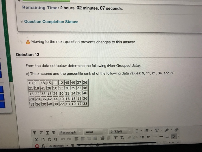 Solved Remaining Time: 2 hours, 02 minutes, 07 seconds. | Chegg.com