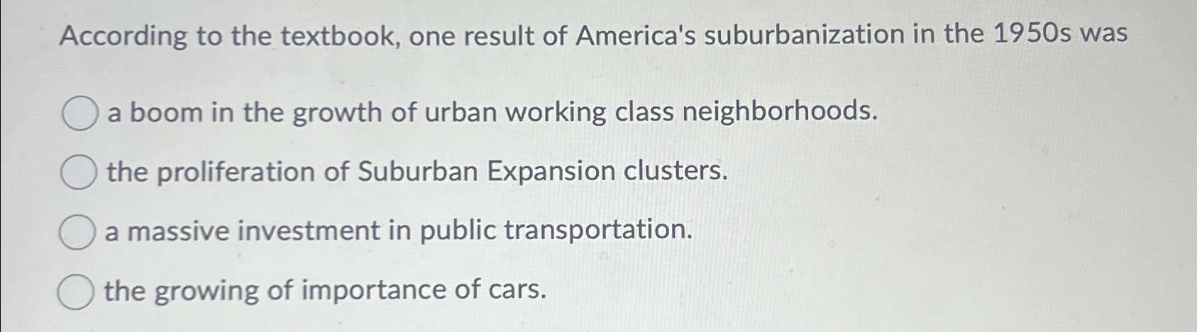 Solved According to the textbook, one result of America's | Chegg.com