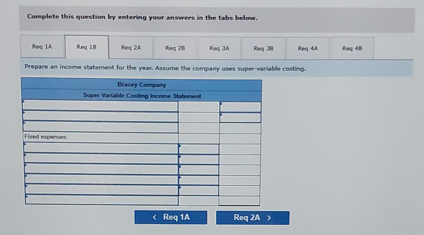 Solved Problem 6A-5 (Algo) Super-Varlable Costing, Varlable | Chegg.com Solved Problem 6A-5 (Algo) Super-Varlable Costing, Varlable | Chegg.com
