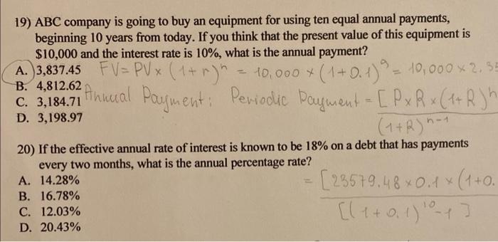 Solved Can you show me please how to solve these two | Chegg.com