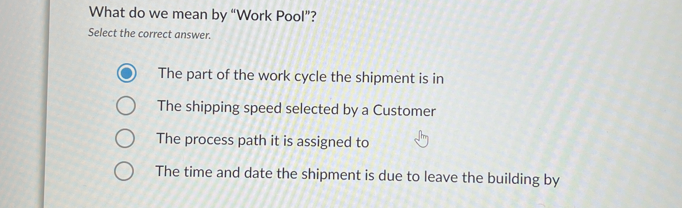 Solved What do we mean by "Work Pool"?Select the correct | Chegg.com
