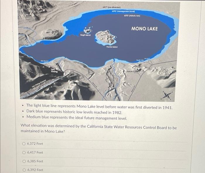 Solved Mono Lake has a short food chain, however it is very | Chegg.com