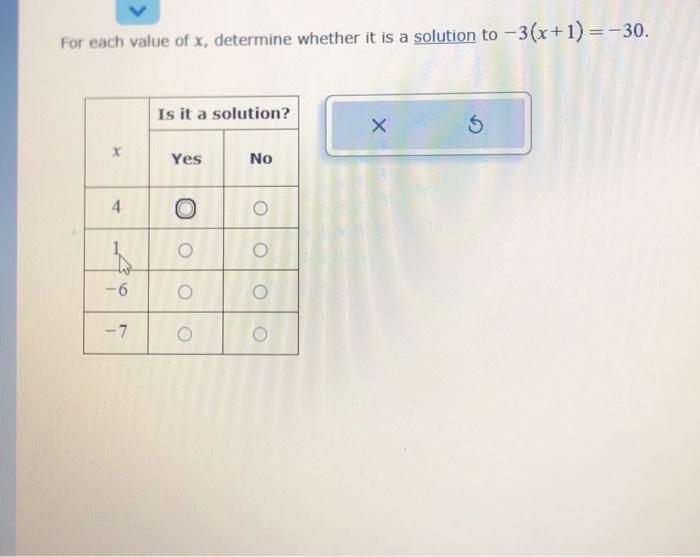 Solved For each value of x, determine whether it is a | Chegg.com