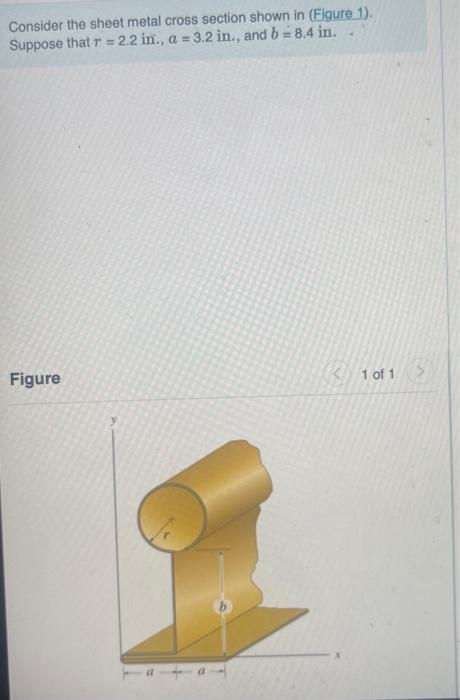 Solved Consider the sheet metal cross section shown in | Chegg.com