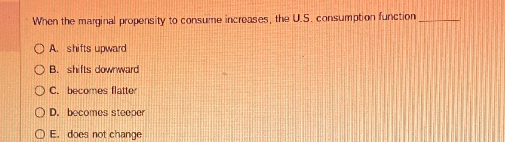 Solved When the marginal propensity to consume increases, | Chegg.com