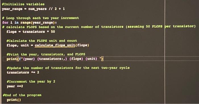 Solved Initialize variables year_zange - nuig years //2+1 | Chegg.com