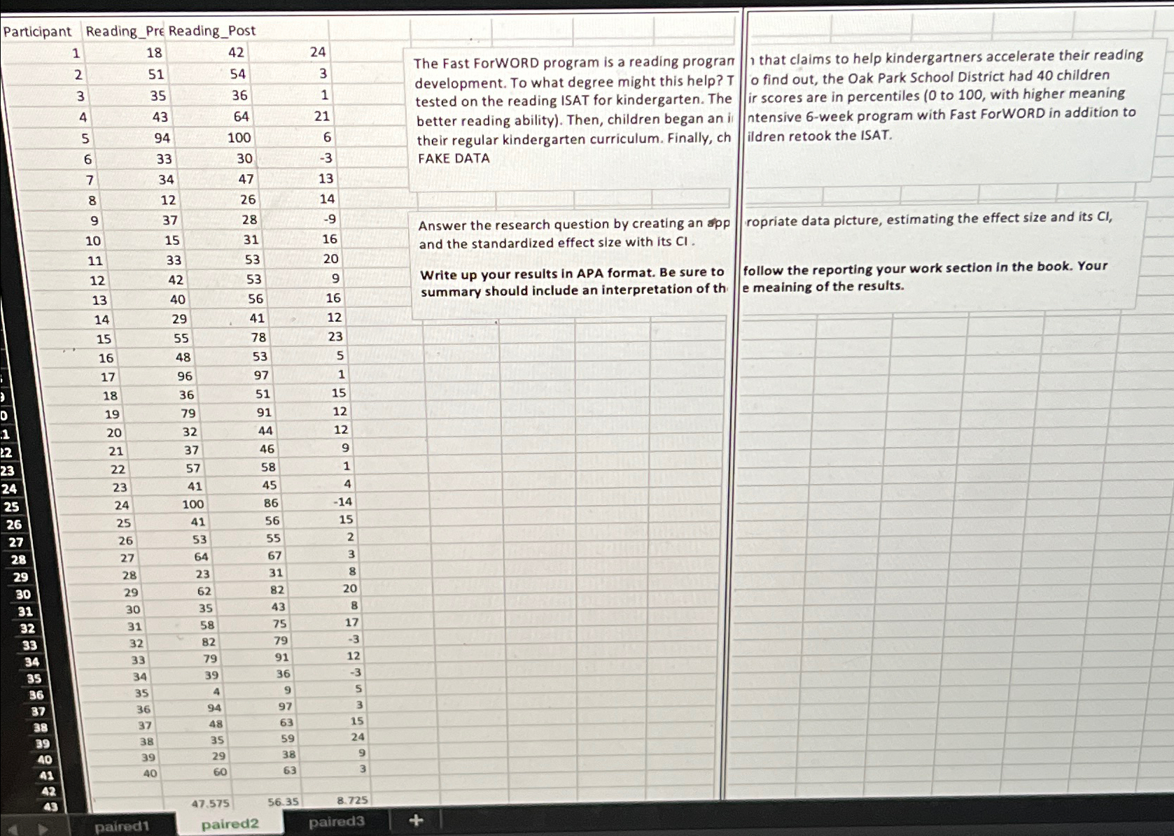 Solved The Fast ForWORD program is a reading program that | Chegg.com