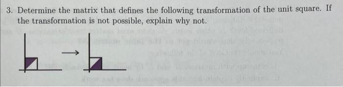Solved 3. Determine the matrix that defines the following | Chegg.com