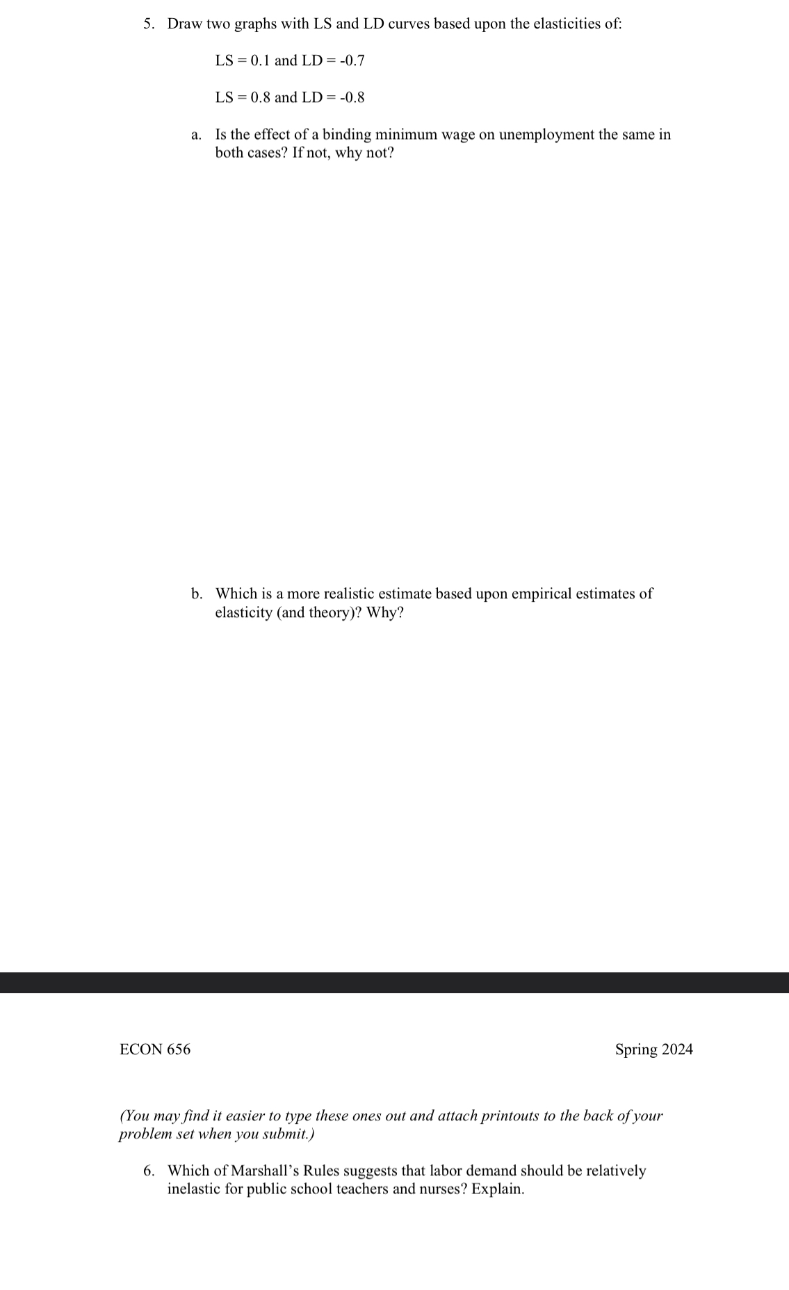 Solved Draw two graphs with LS and LD curves based upon the | Chegg.com