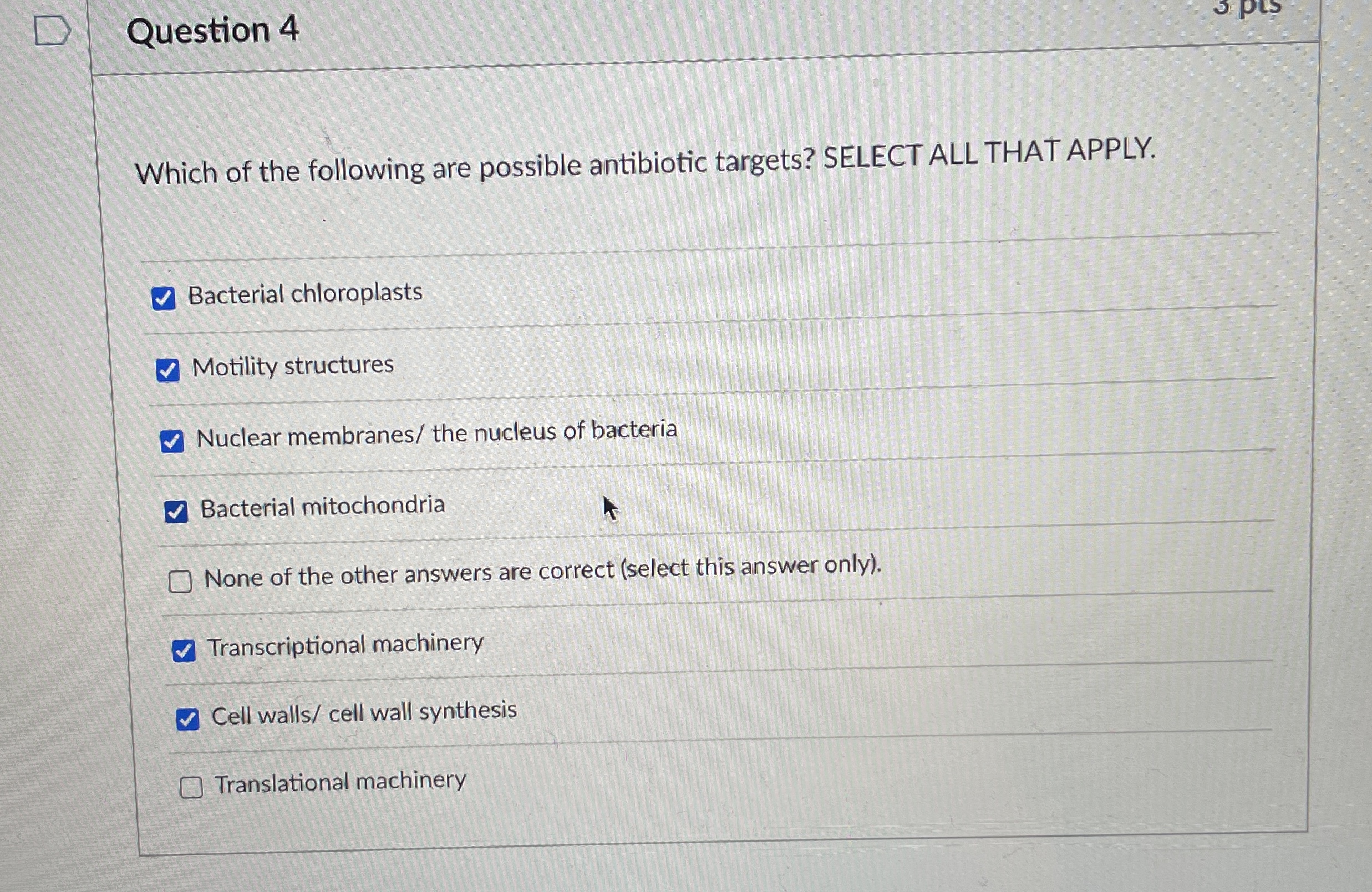 Solved Question 4Which of the following are possible | Chegg.com