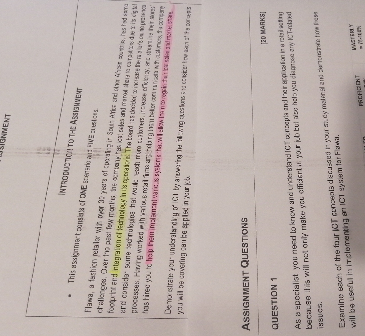 Solved IGNMENTINTRODUCTICII TO THE ASSIGNMENTThis assignment | Chegg.com