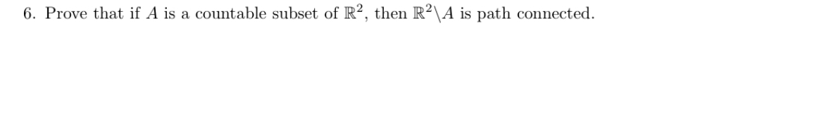 Solved Prove that if A ﻿is a countable subset of R2, ﻿then | Chegg.com