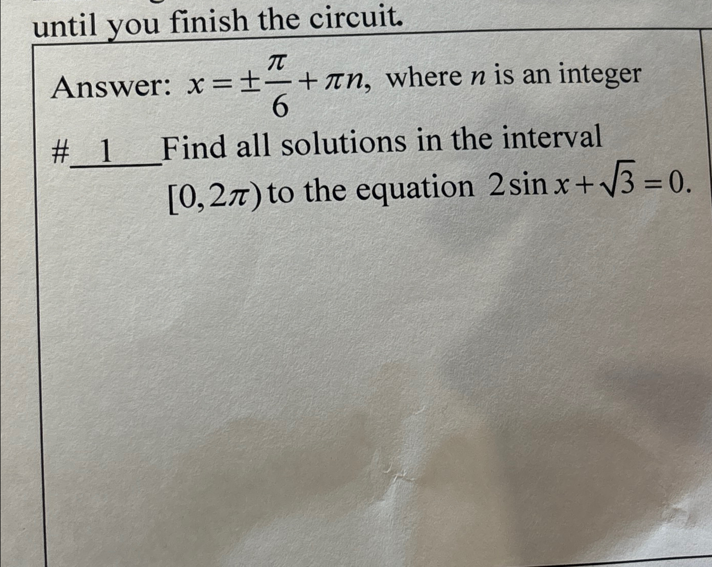 Solved Find all solutions in the interval [0,2π) ﻿to the | Chegg.com