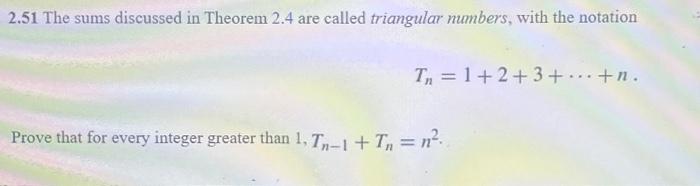 prove that for every integer greater than 1, Tn-1 + | Chegg.com