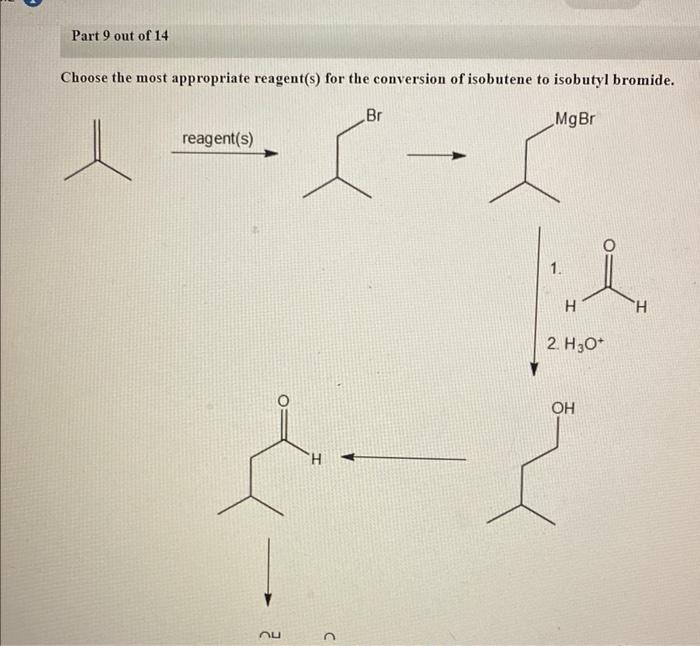 Solved Choose the most appropriate reagent(s) for the | Chegg.com