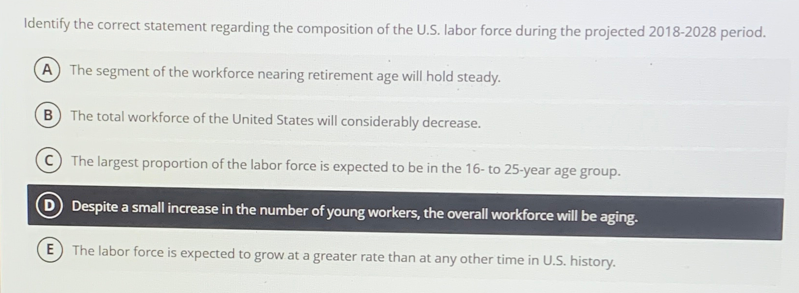 Solved Identify the correct statement regarding the | Chegg.com