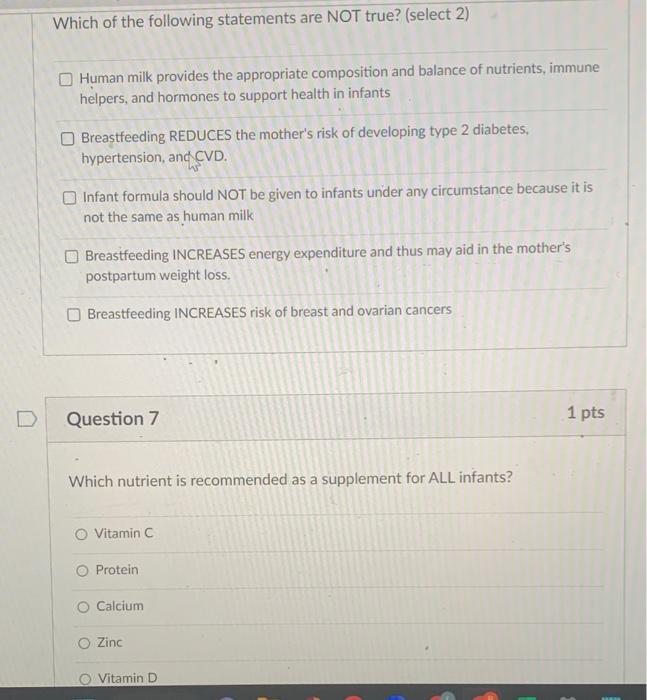 Solved Which of the following statements are NOT true? | Chegg.com