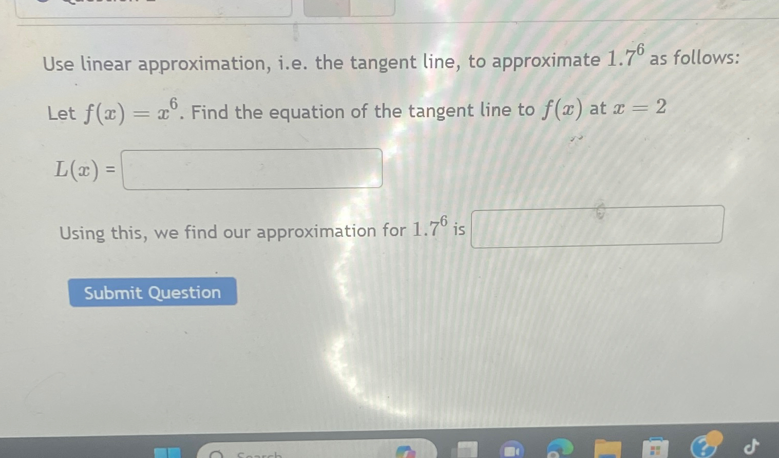 Solved Use linear approximation, i.e. ﻿the tangent line, to | Chegg.com