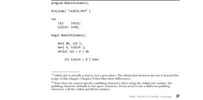 Implement the program on Page 36 • Modify the program | Chegg.com