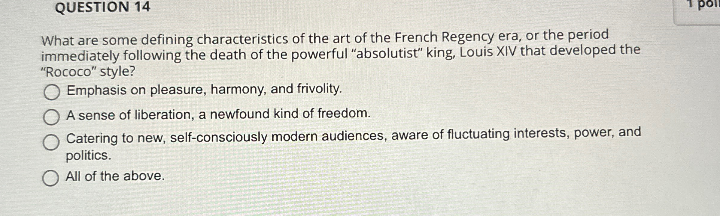 Solved QUESTION 14What are some defining characteristics of | Chegg.com