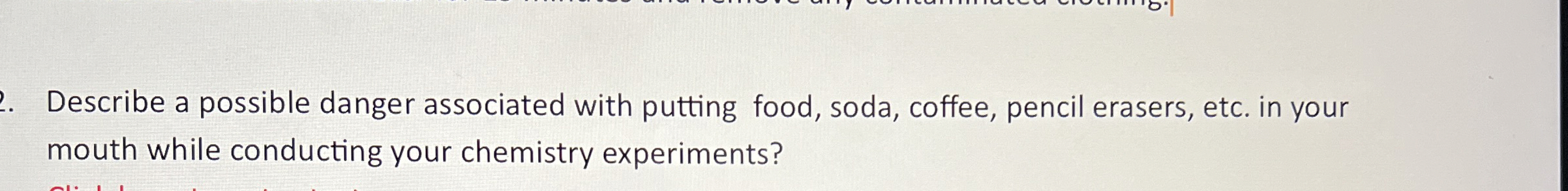 Solved Describe a possible danger associated with putting | Chegg.com