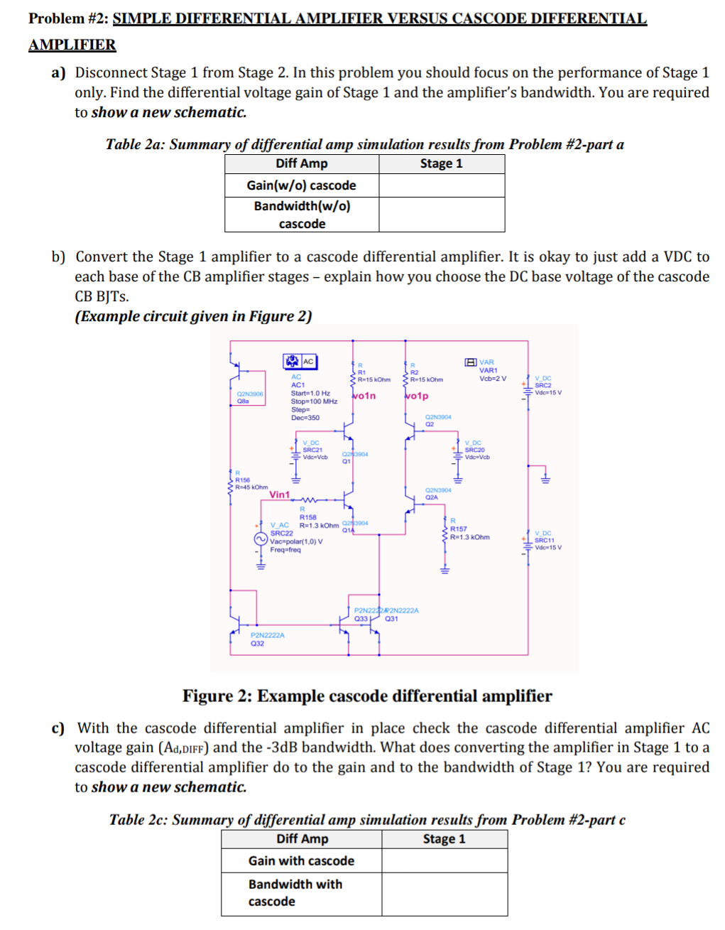 Solved HW3: EEE4361 - Electronics 2 (Spring 2019) | Chegg.com