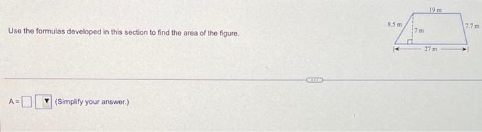 Solved Use the formulas developed in this section to find | Chegg.com