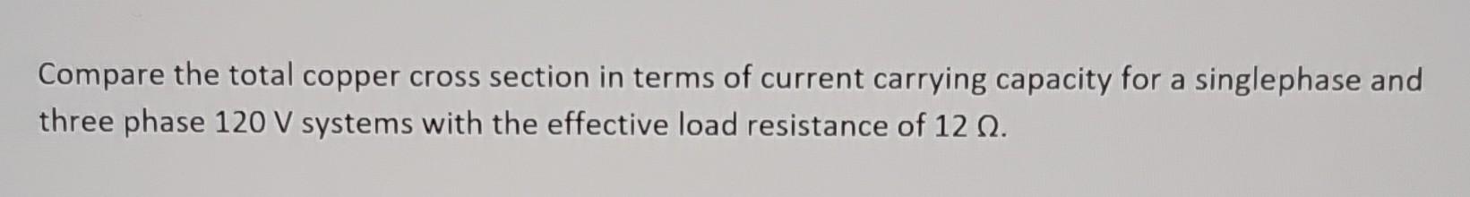 Solved Compare the total copper cross section in terms of | Chegg.com